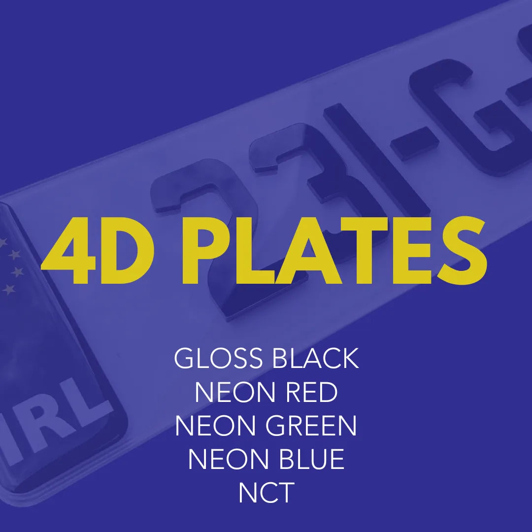 4D Number Plates & Accessories - One Stop MotorShop — One Stop Motorshop