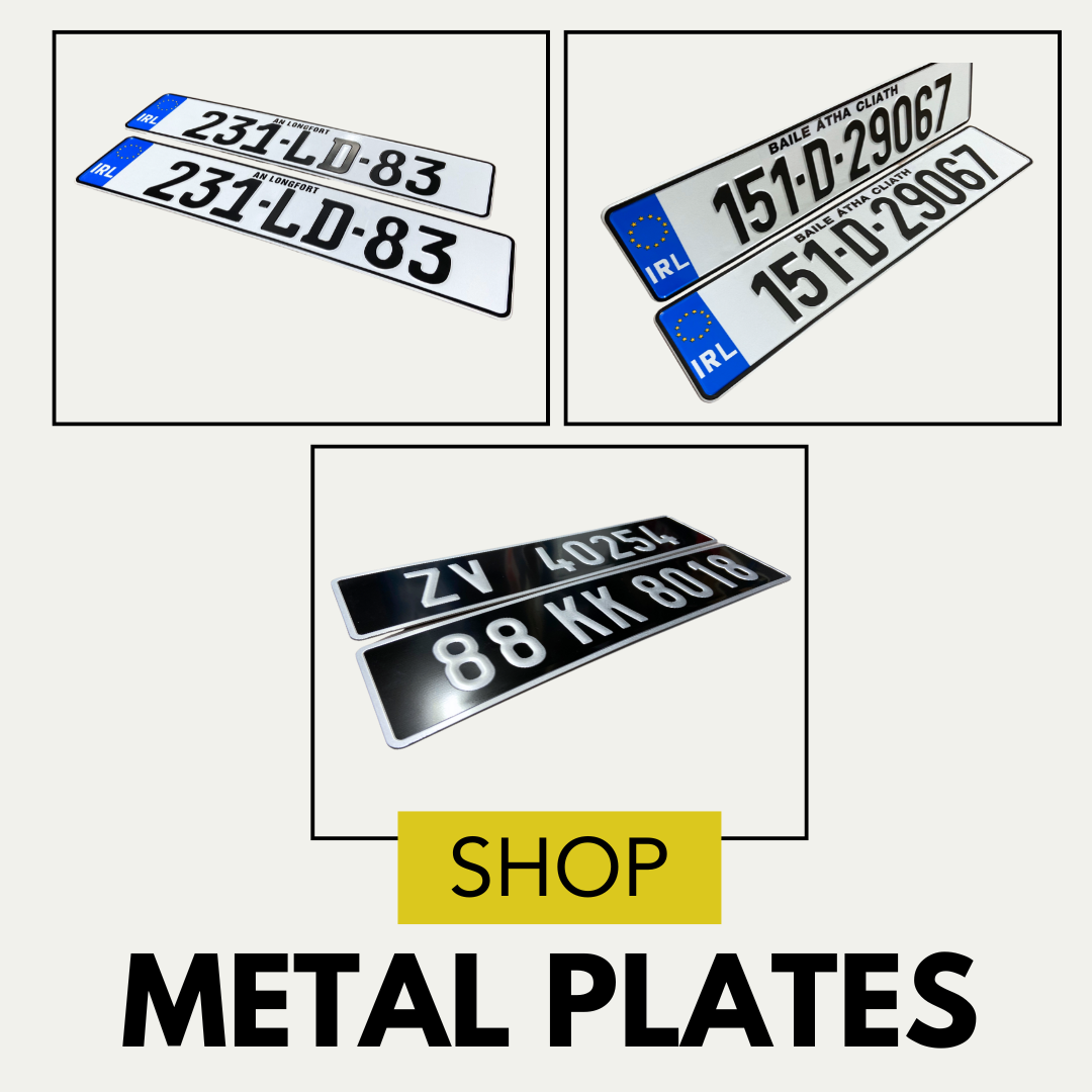 Pressed Metal Number Plates - One Stop MotorShop — One Stop Motorshop
