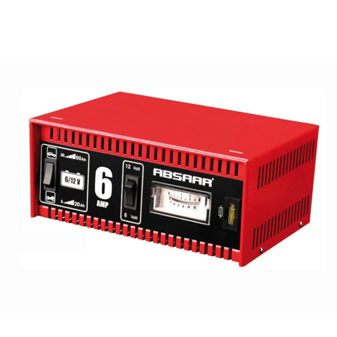 Absaar 6/12V 6A Battery Charger — One Stop Motorshop