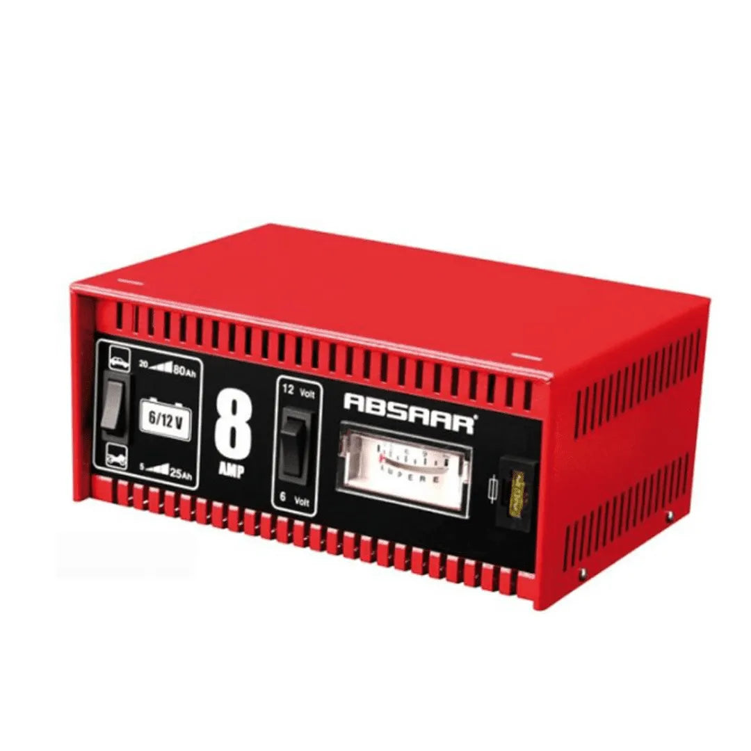 Absaar 6/12V 8A Battery Charger — One Stop Motorshop