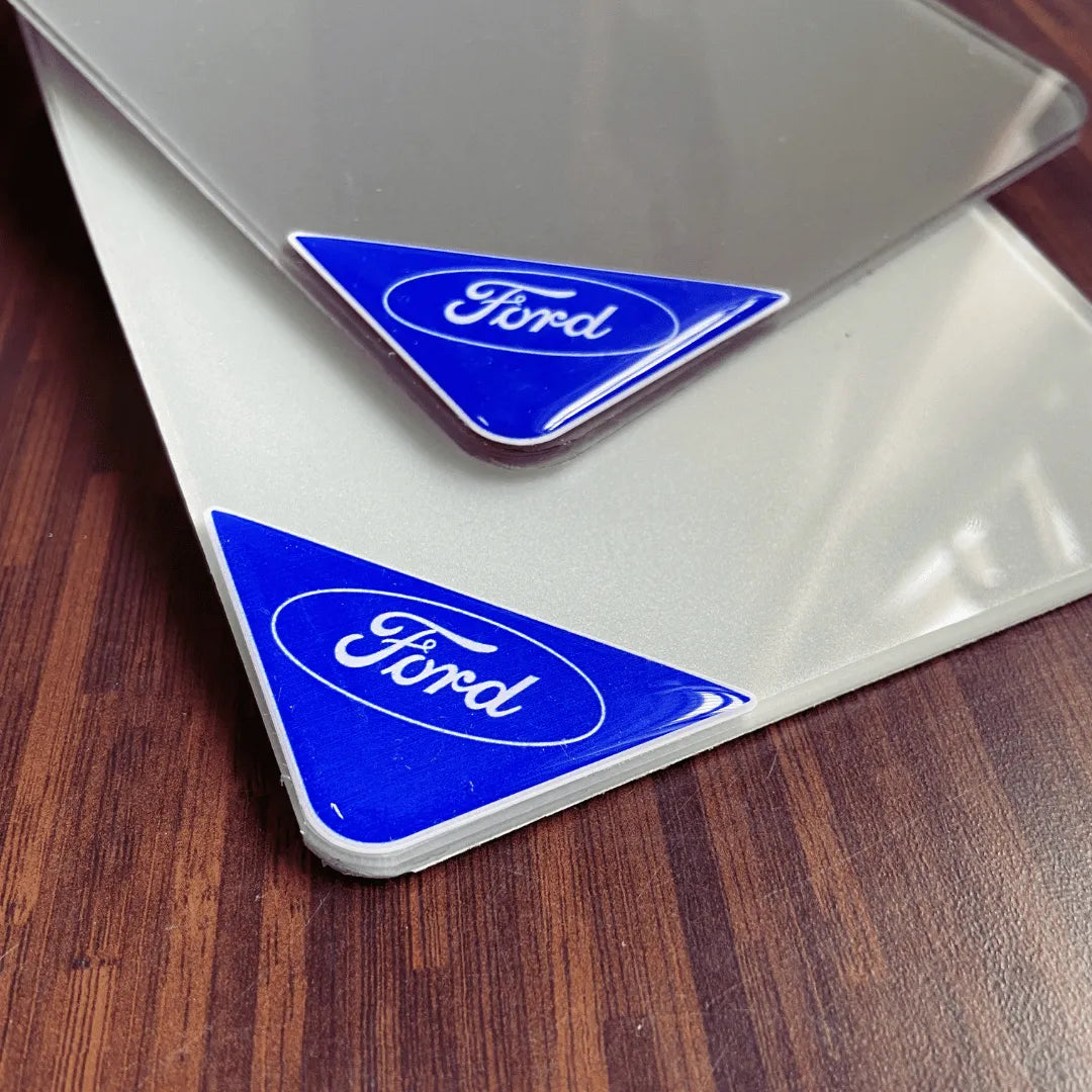 Number Plate Corner Badges — One Stop Motorshop