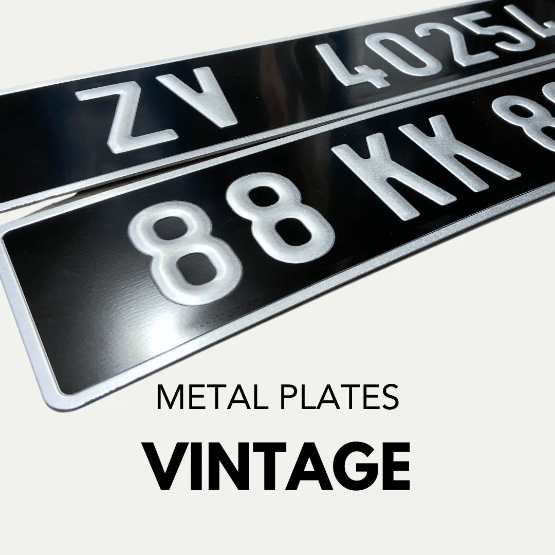 Vintage Number Plates Classic & Retro Styles - One Stop MotorShop — One ...