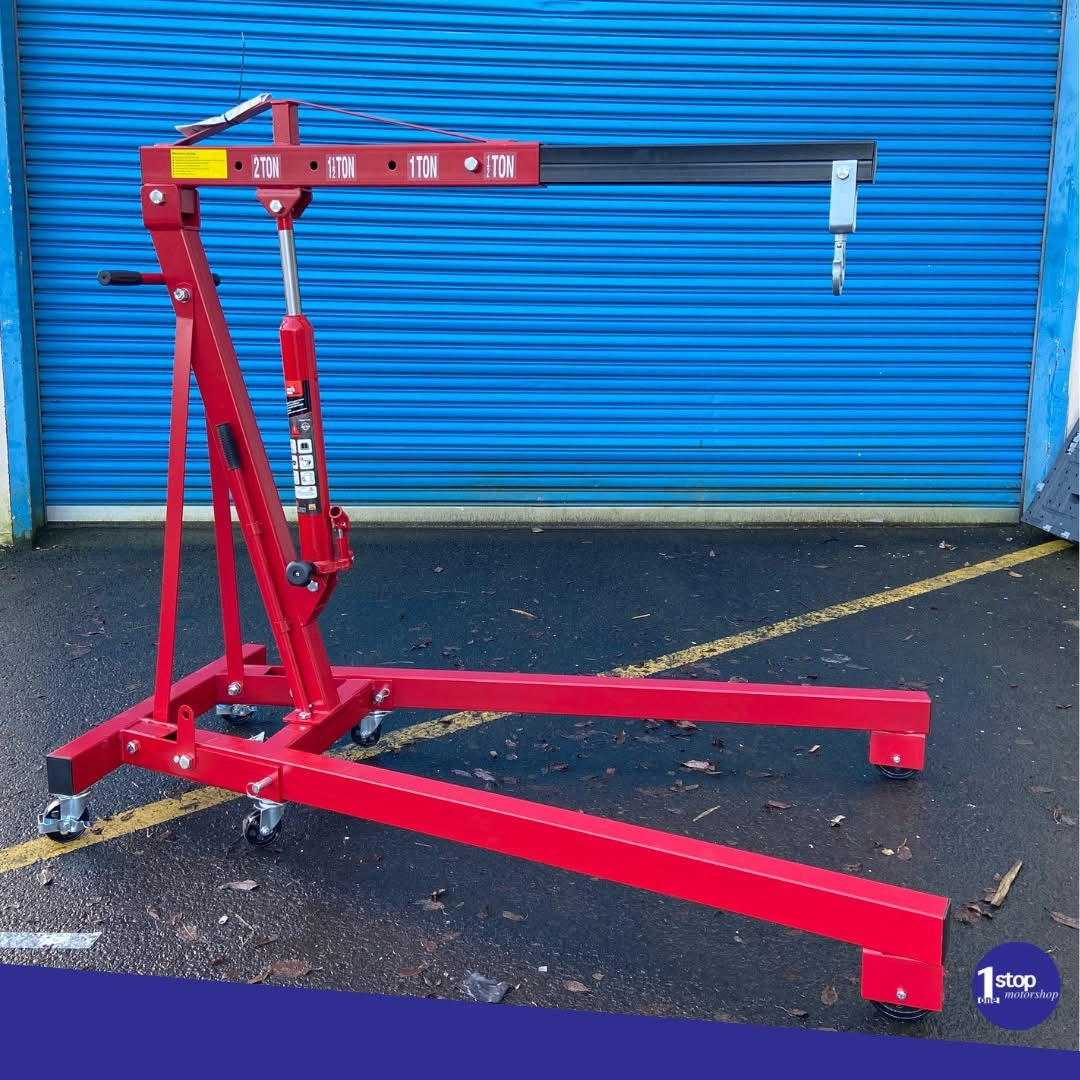 Big Red Foldable Engine Crane Hoist 2 Ton T32002CX-GS - Heavy Duty ...