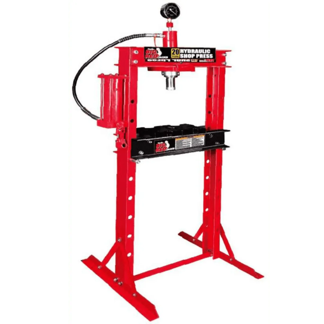 Big Red Hydraulic Press 20 Ton TY20001 — One Stop Motorshop