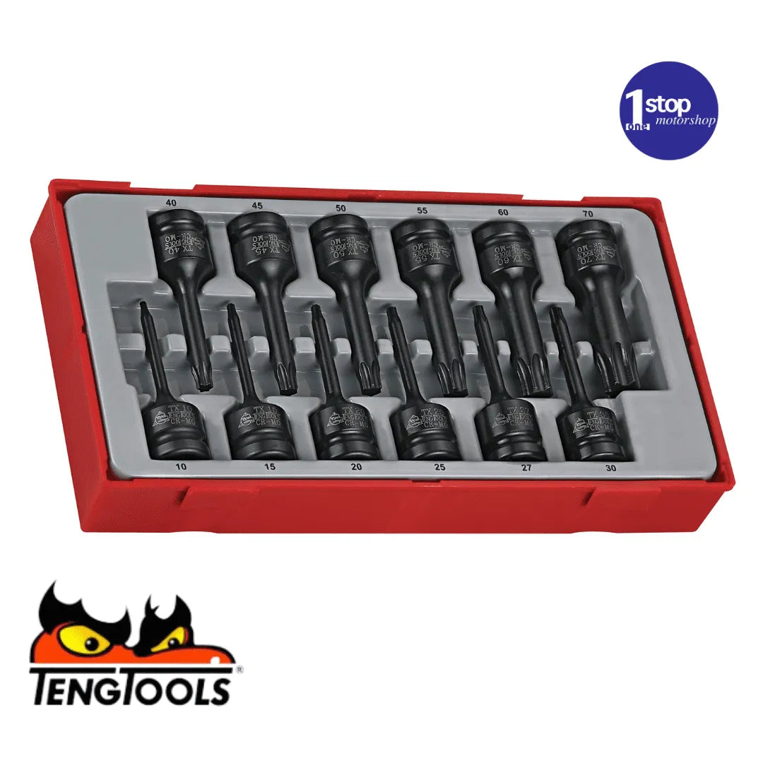 Teng Tools TT9212TX 12-Piece TX Bit Socket Set — One Stop Motorshop