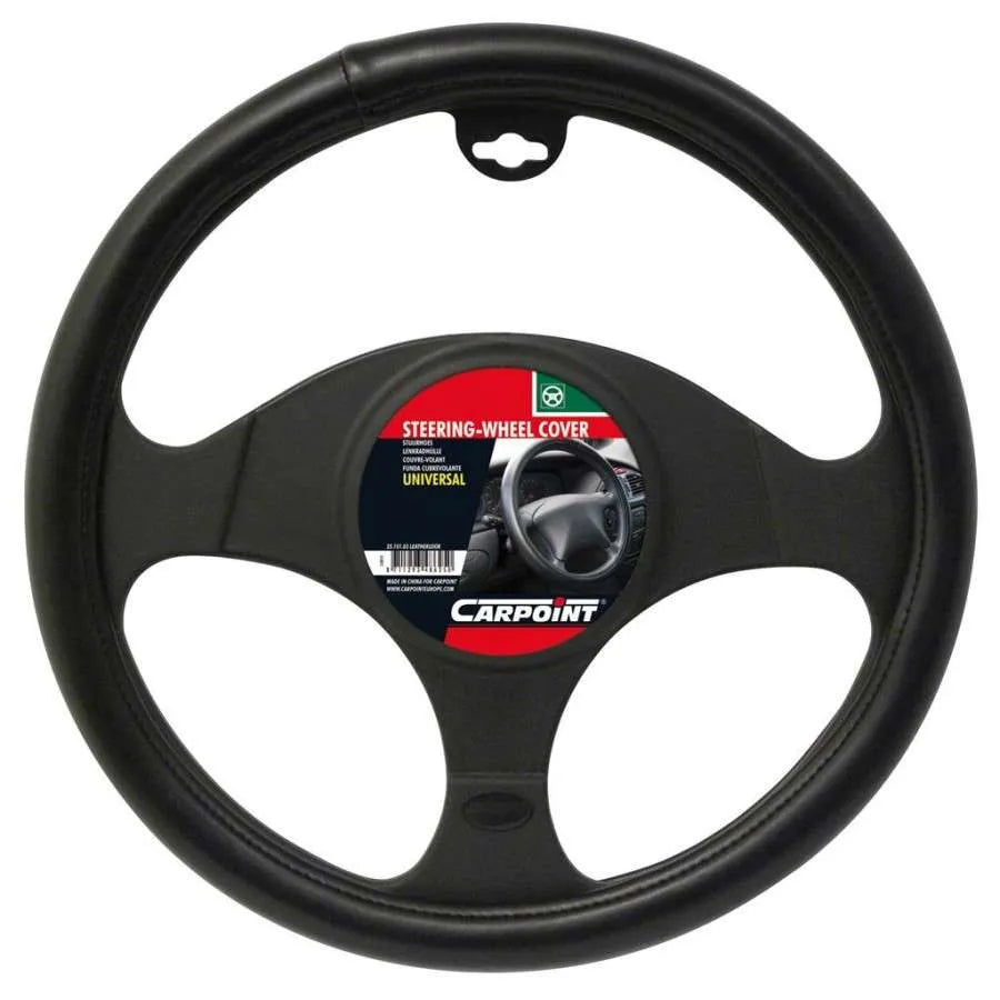 Carpoint Steering Wheel Cover - Leather Look — One Stop Motorshop