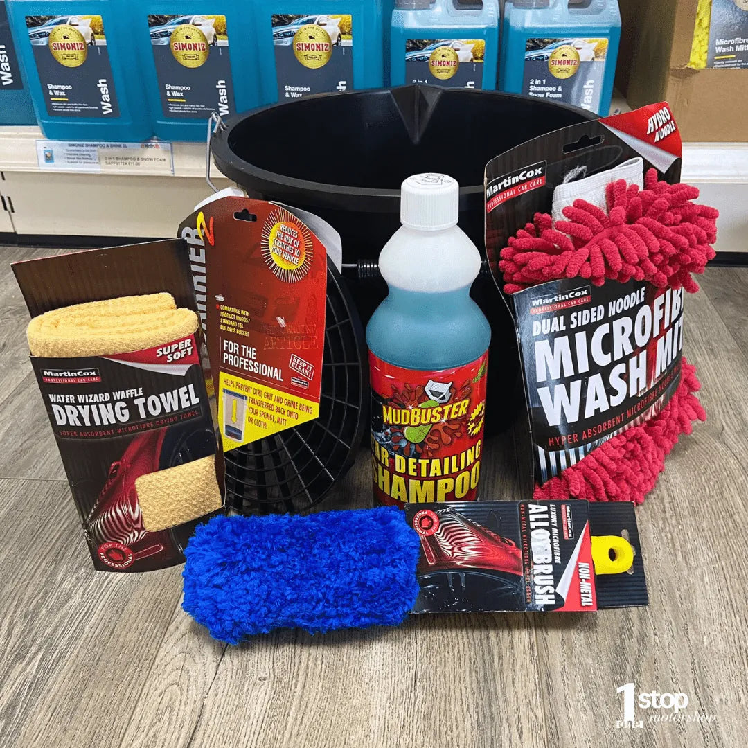 Wash Bucket Kit 6pc - One Stop MotorShop — One Stop Motorshop